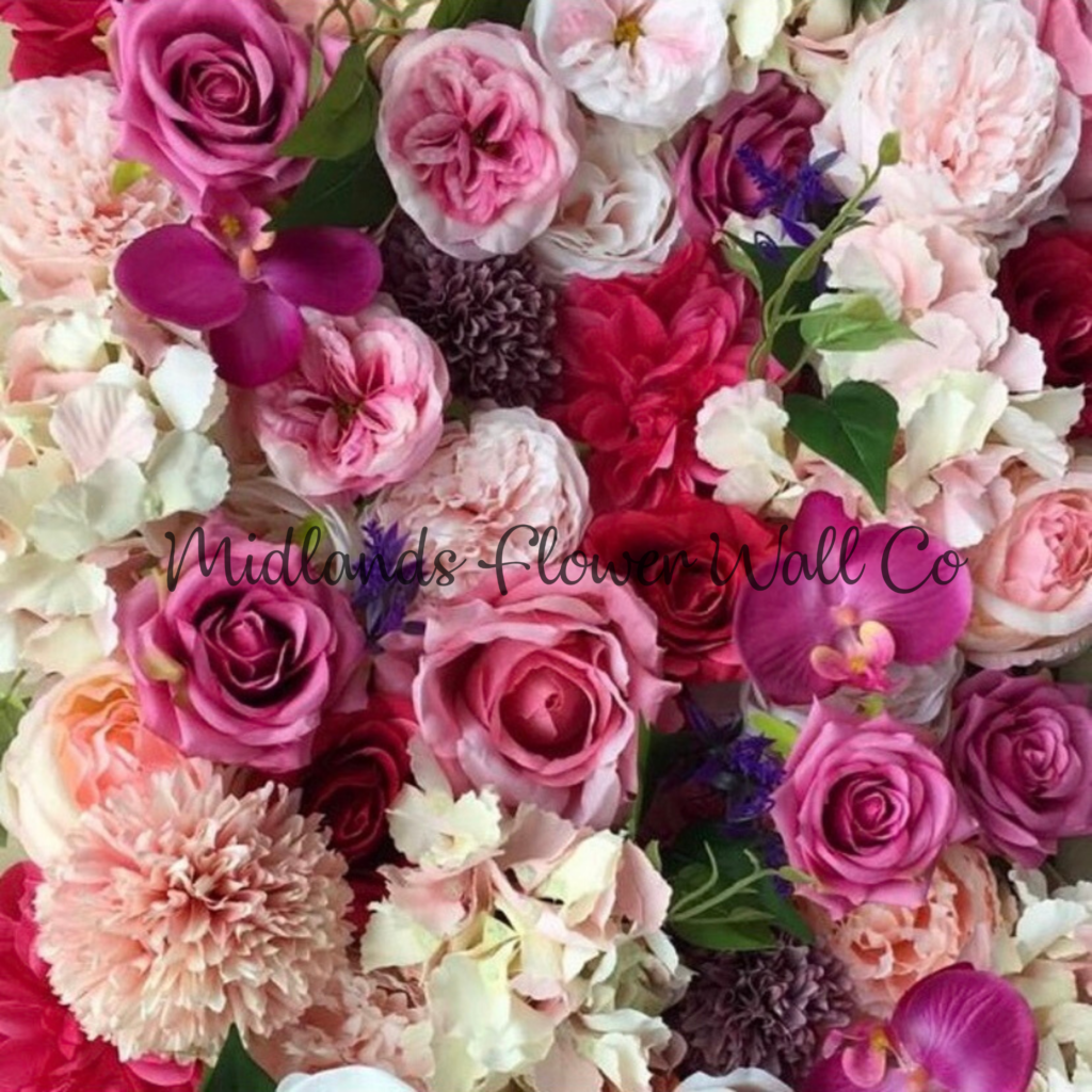 Custom Flower Wall | Kylie | Midlands Flower Wall Company