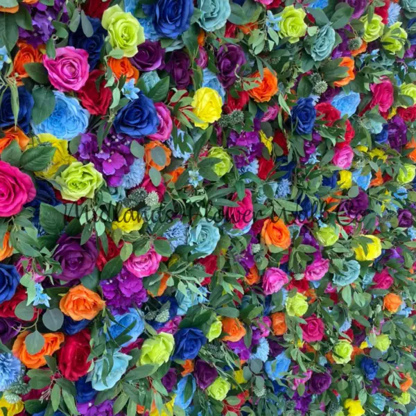 Neon Wall of Flowers | Daphne | Midlands Flower Wall Company